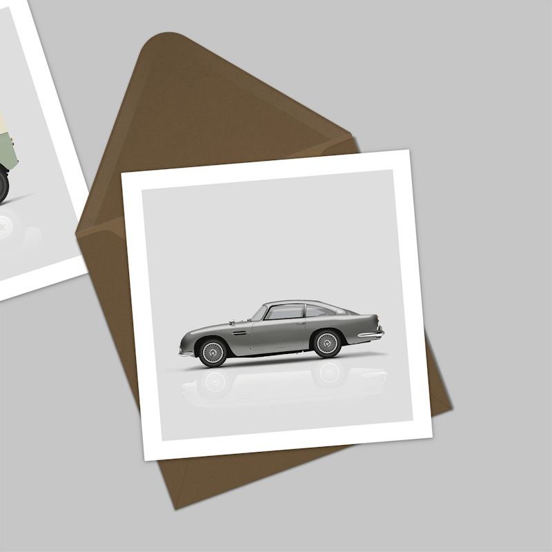Six Assorted Classic Car Greetings Cards - Free Delivery